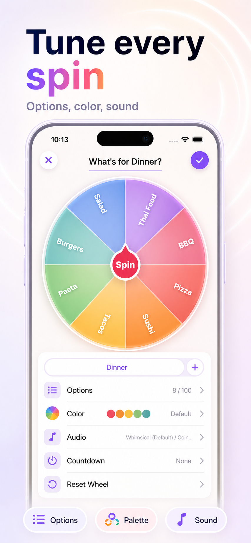 Spin the Wheel iPhone App | GoSpinWheel